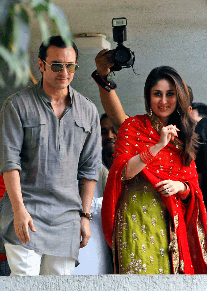 Kareena Kapoor and Saif Ali Khan's First Pictures After Wedding in Mumbai - Arabia Weddings