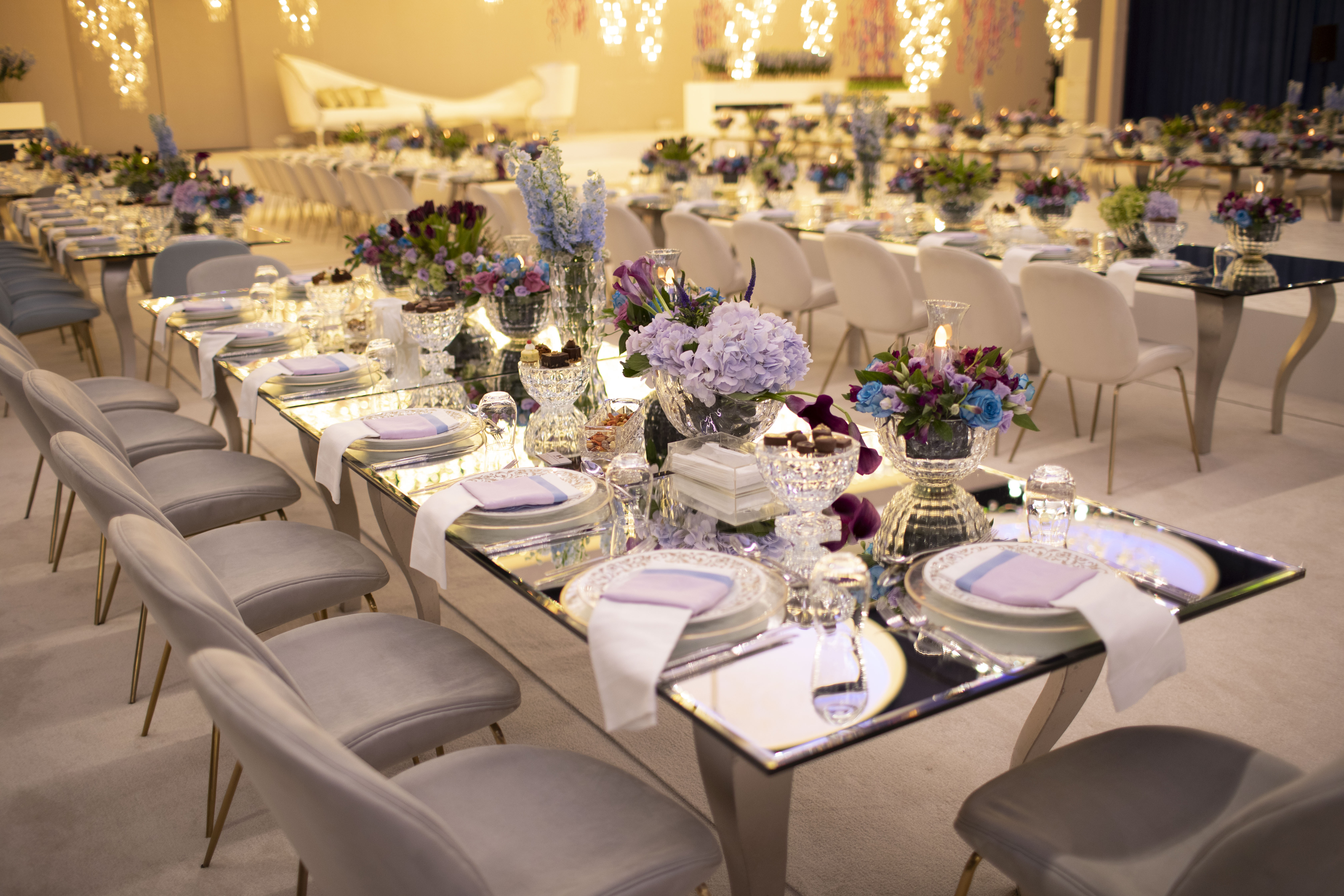 Colorful Crystal Wedding in Doha| Arabia Weddings