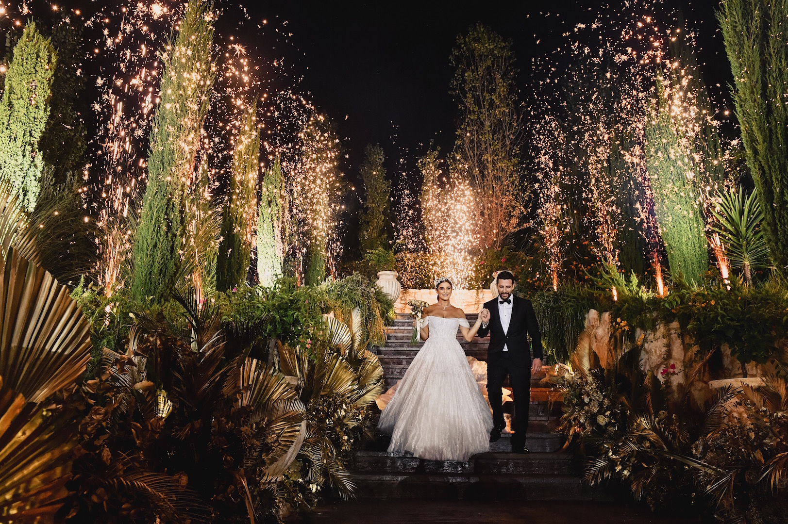 A Golden Lebanese Wedding for Nancy and Khalil | Arabia Weddings